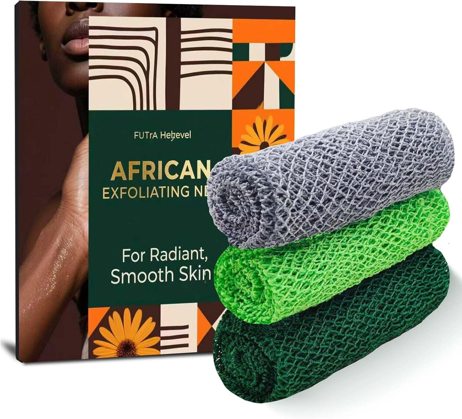 3 count Net Sponge Authentic, Long Net Bath Sponge for Types, for Women ...