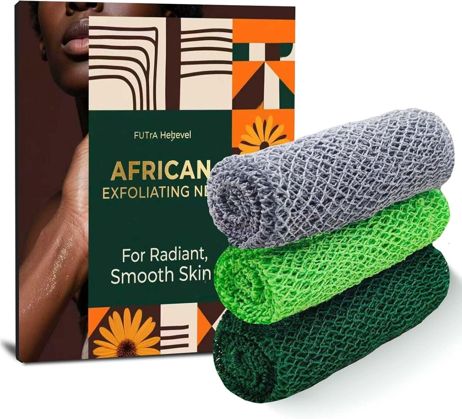 3 count Net Sponge Authentic, Long Net Bath Sponge for Types, for Women ...