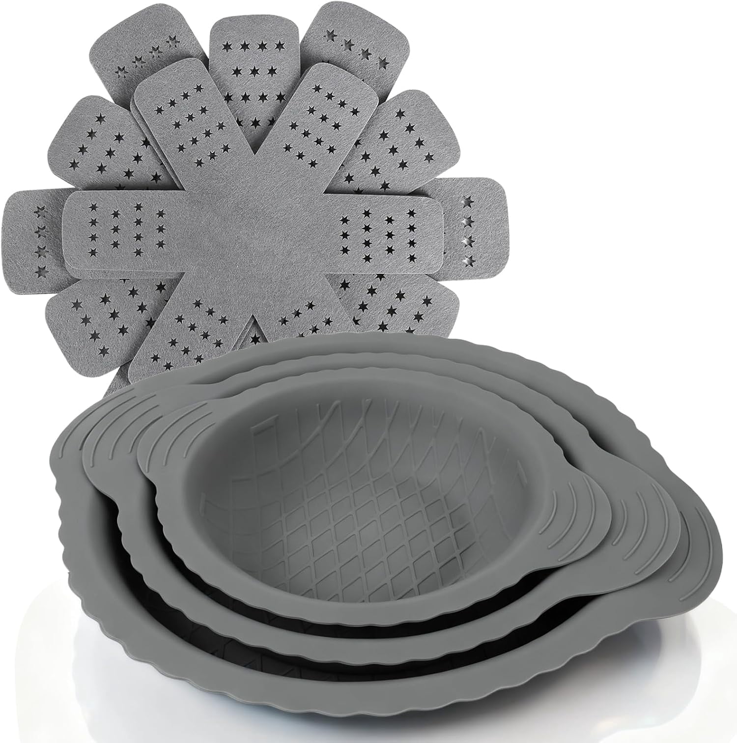 3 count Pan Protectors with 6 count Felt Pan Pot Separators Dividers ...