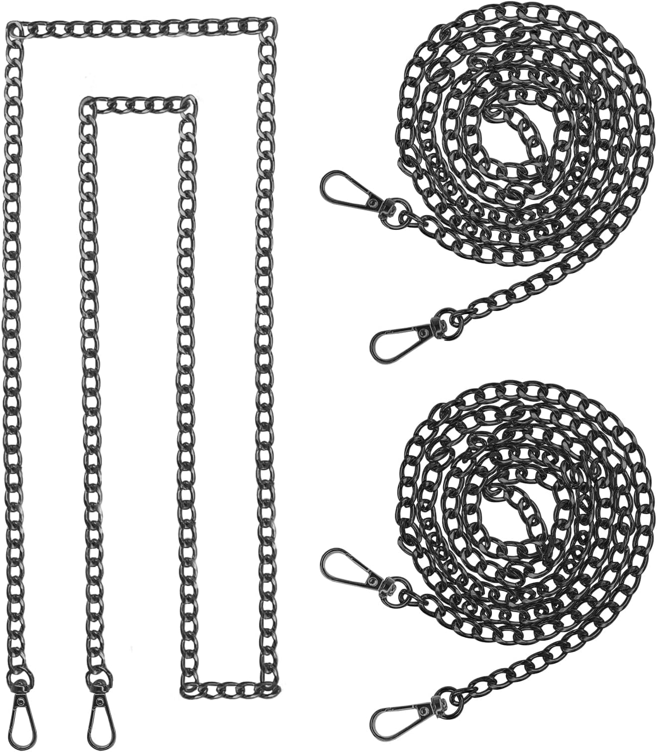3 count Purse Chain Straps," Purse Straps Flat Chain Strap Handlebag ...