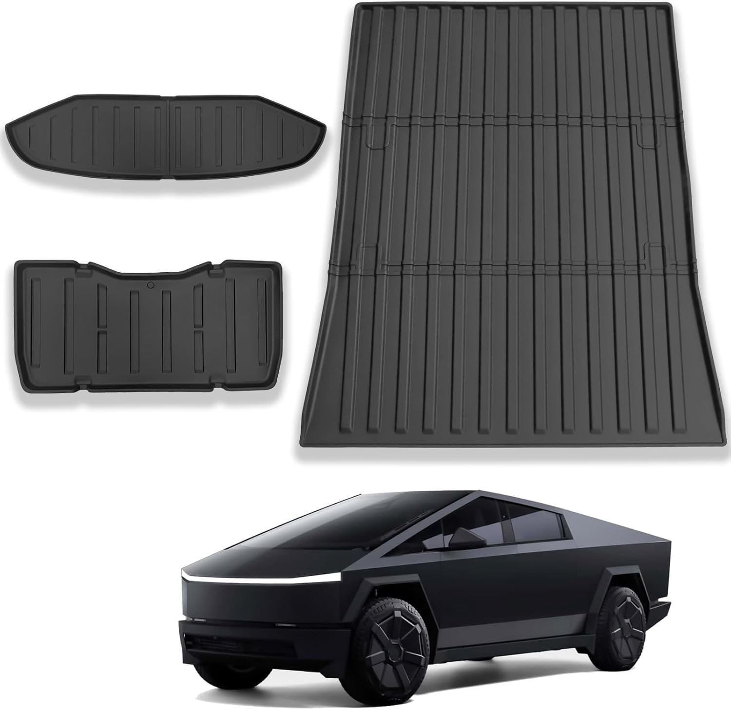 3 count for Cybertruck Trunk Mats Accessories 2024 2025 Custom Fit ...