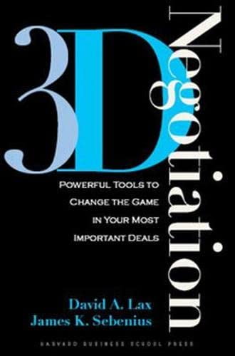 Pre-Owned 3-d Negotiation: Powerful Tools to Change the Game in Your ...