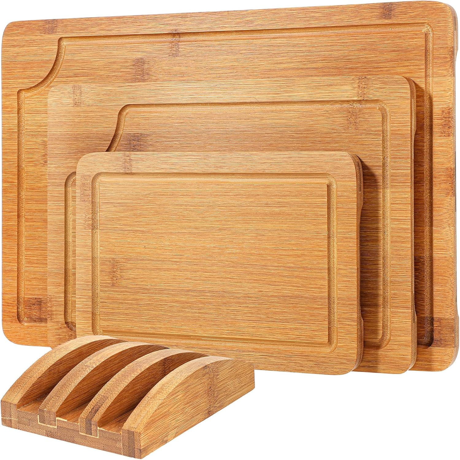 3- ece Wood Cutting Board Set - Cutting Boards for Kitchen, Wooden ...