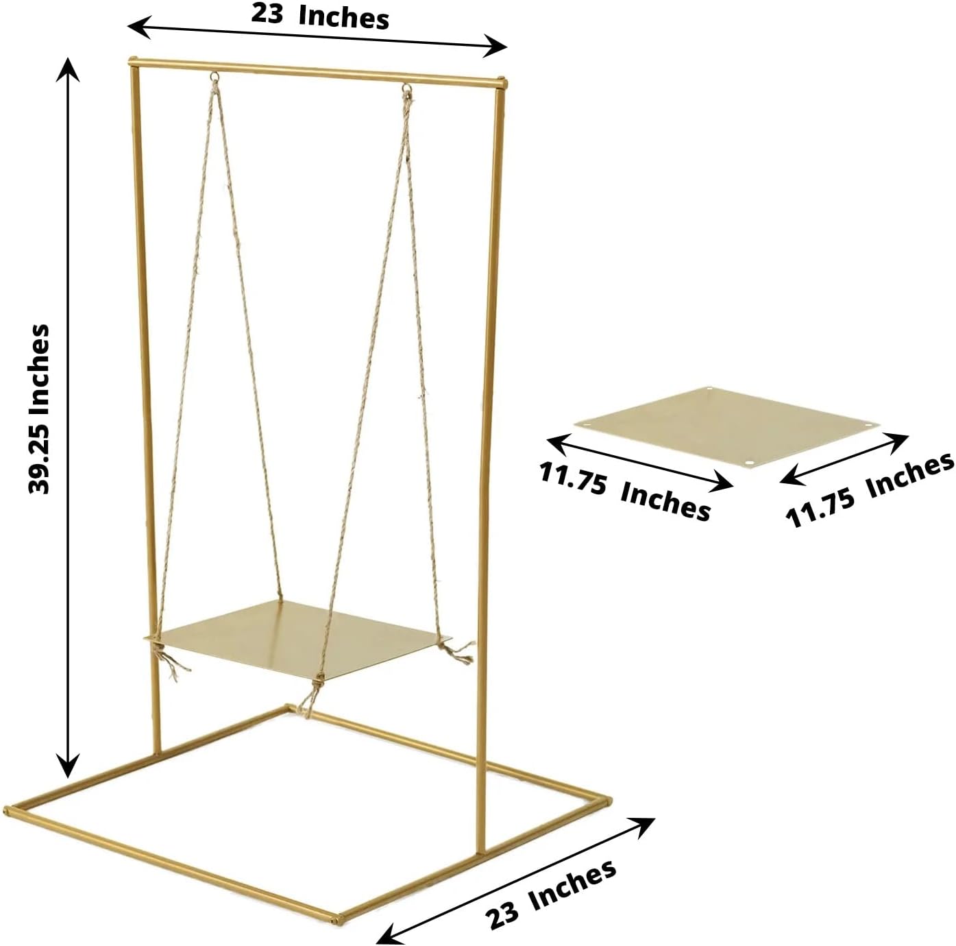 3 feet Metal Swing Cake Stand Hanging Dessert Display Centerpiece Party ...