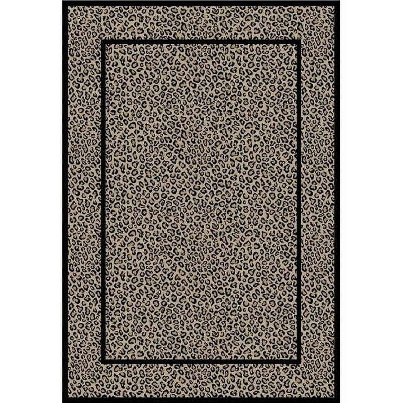 3 ft. 11 in. x 5 ft. 7 in. Jewel Leopard - Beige - Walmart.com