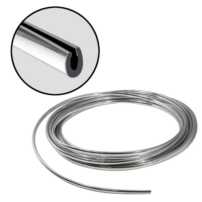 3 ft Chrome Full Size U Shape Car Door Edge Guard Trim by Car Beyond Store. M