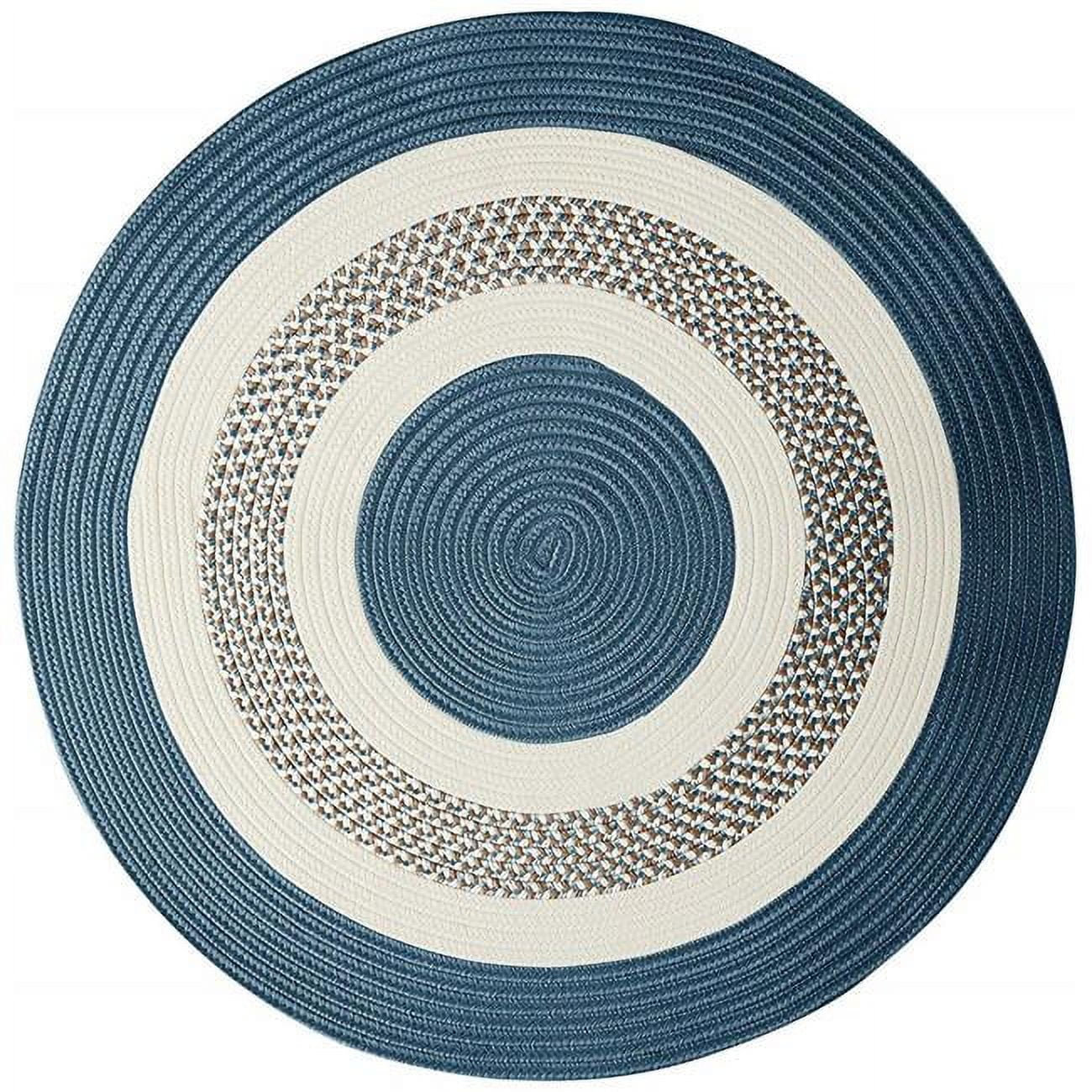 3 ft. Crescent Round Rug, Lake Blue - Walmart.com