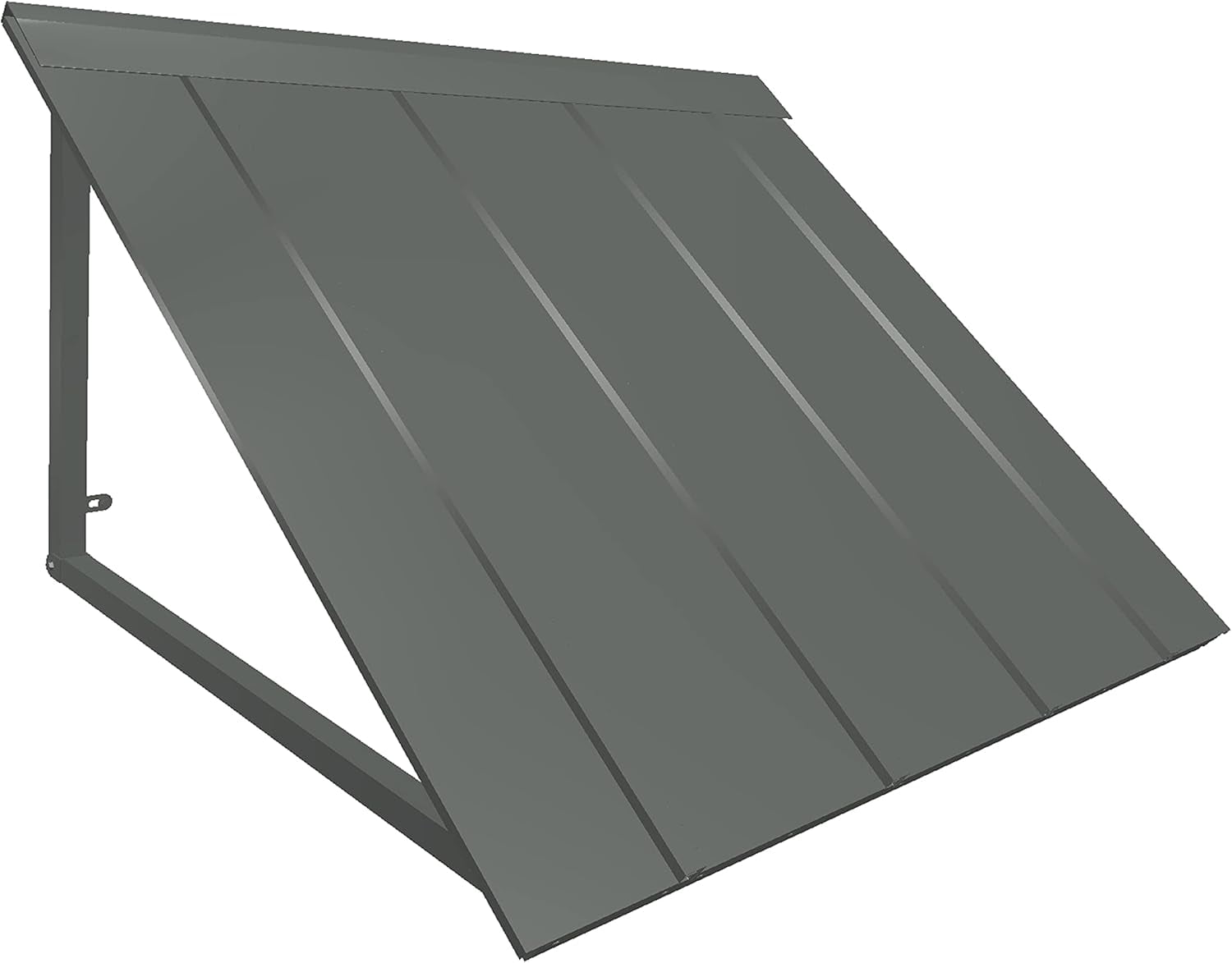 3 ft. Houstonian Standing Seam Metal Door/Window Awning Fixed Outdoor ...