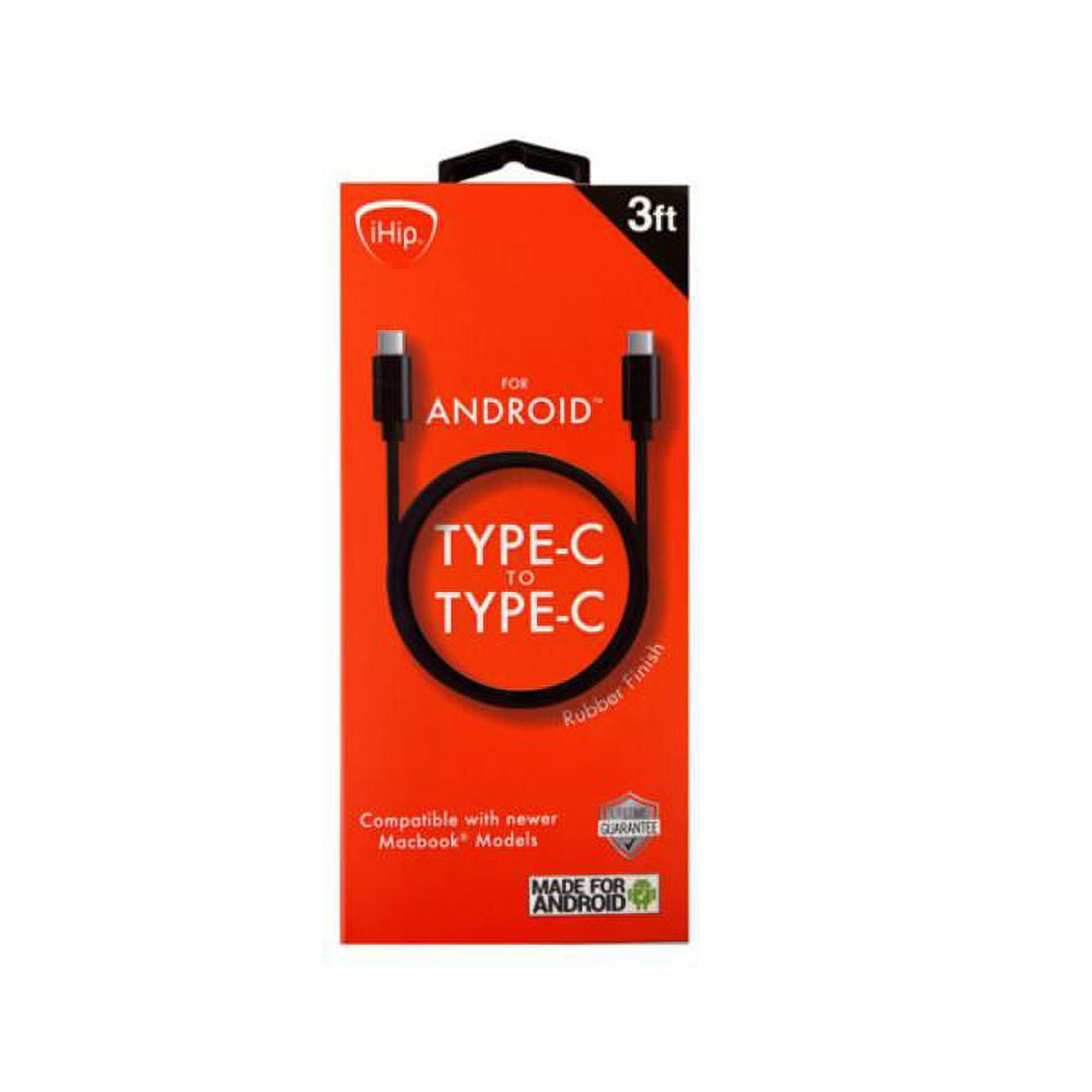 3 ft. Ihip Black PVC USB Type C To Type C Cable - Pack of 12 - Walmart.com