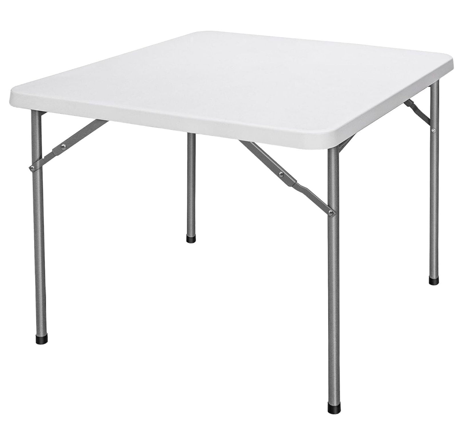 3 ft Indoor Outdoor Heavy Duty Portable Plastic Folding Table, Square ...