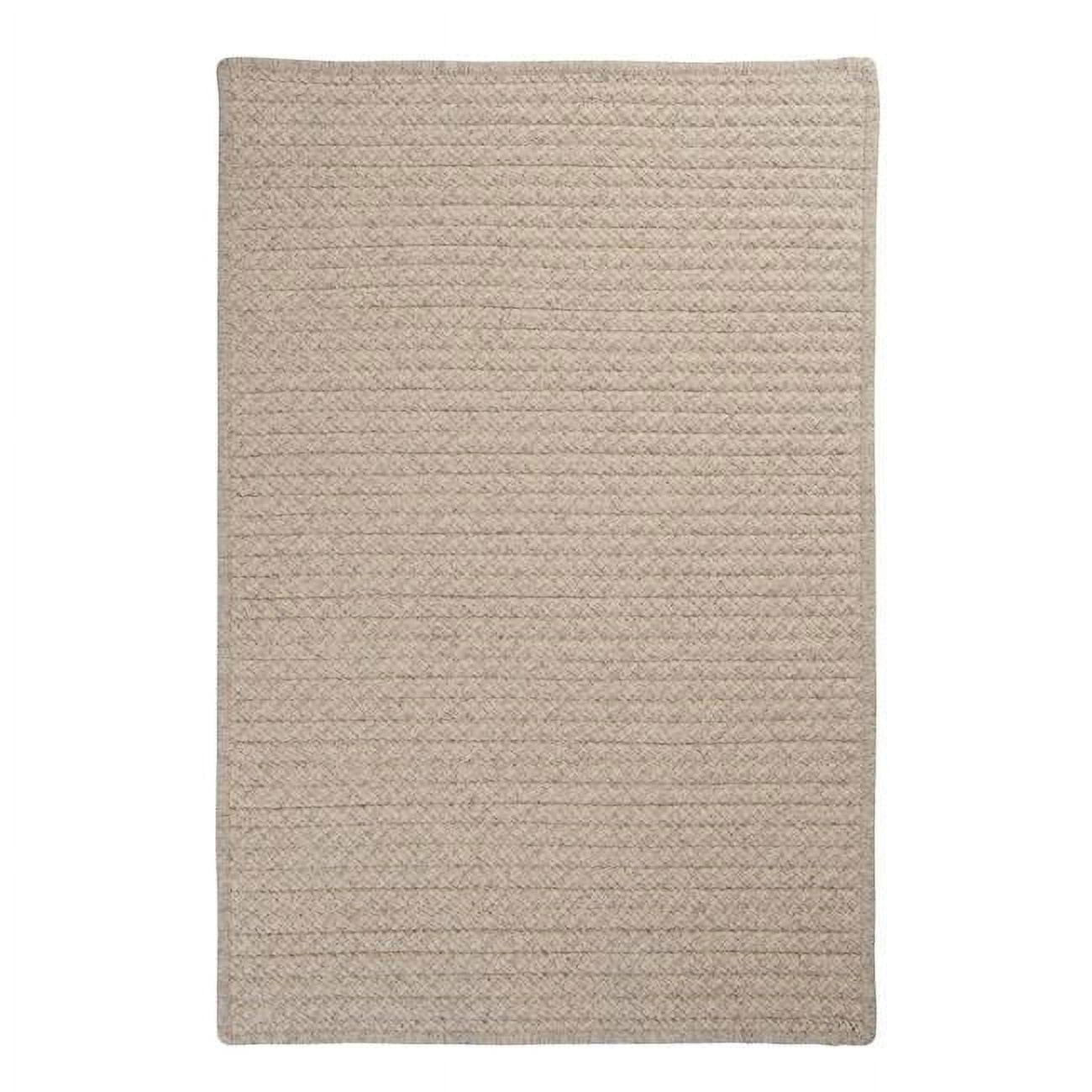 3 ft. Natural Wool Houndstooth Square Area Rug - Cream - Walmart.com