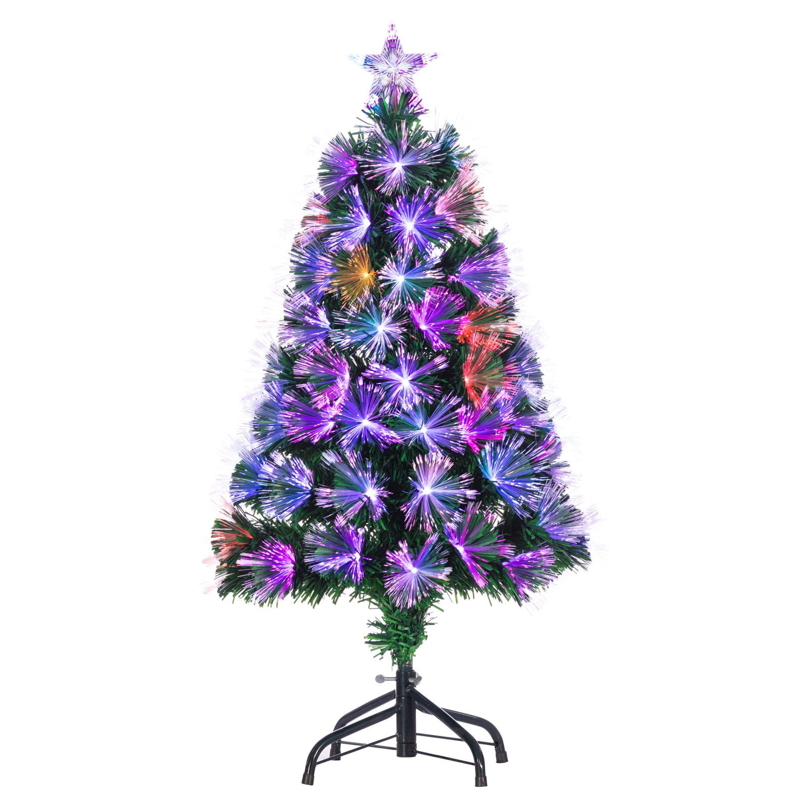 3 ft. Pre Lit Multi Color Changing Fiber Optic Tree - Walmart.com
