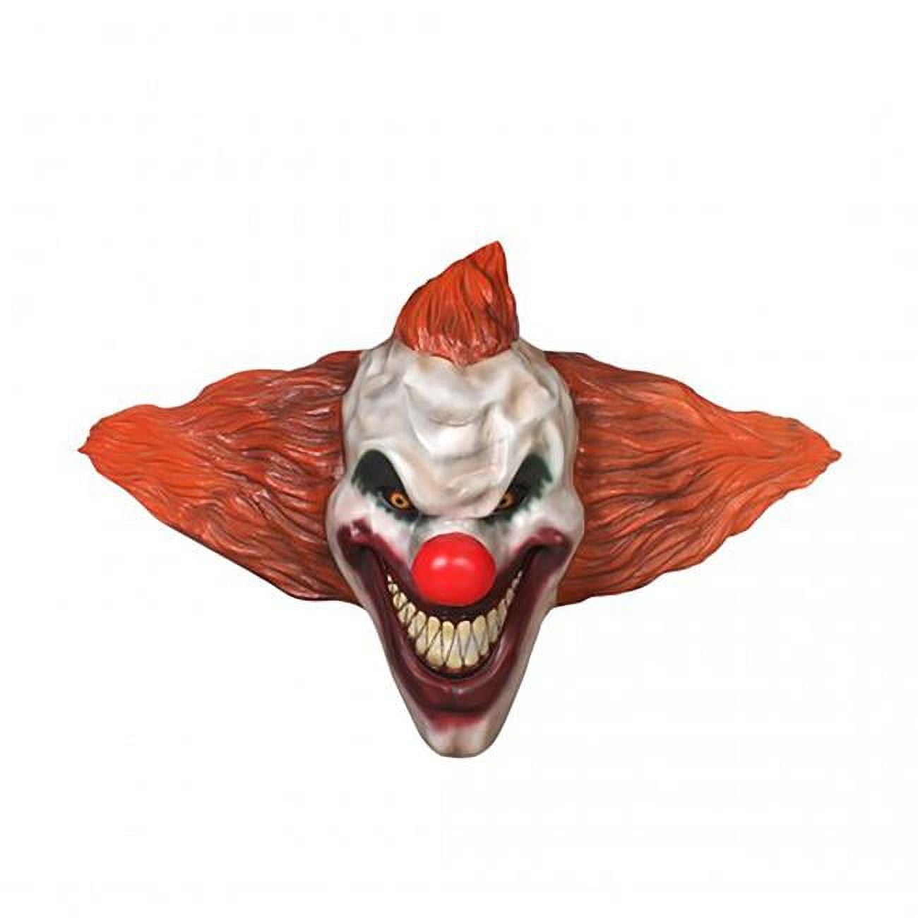 3 ft. Scary Clown Head Wall Mount with Bright Red Hair - Walmart.com