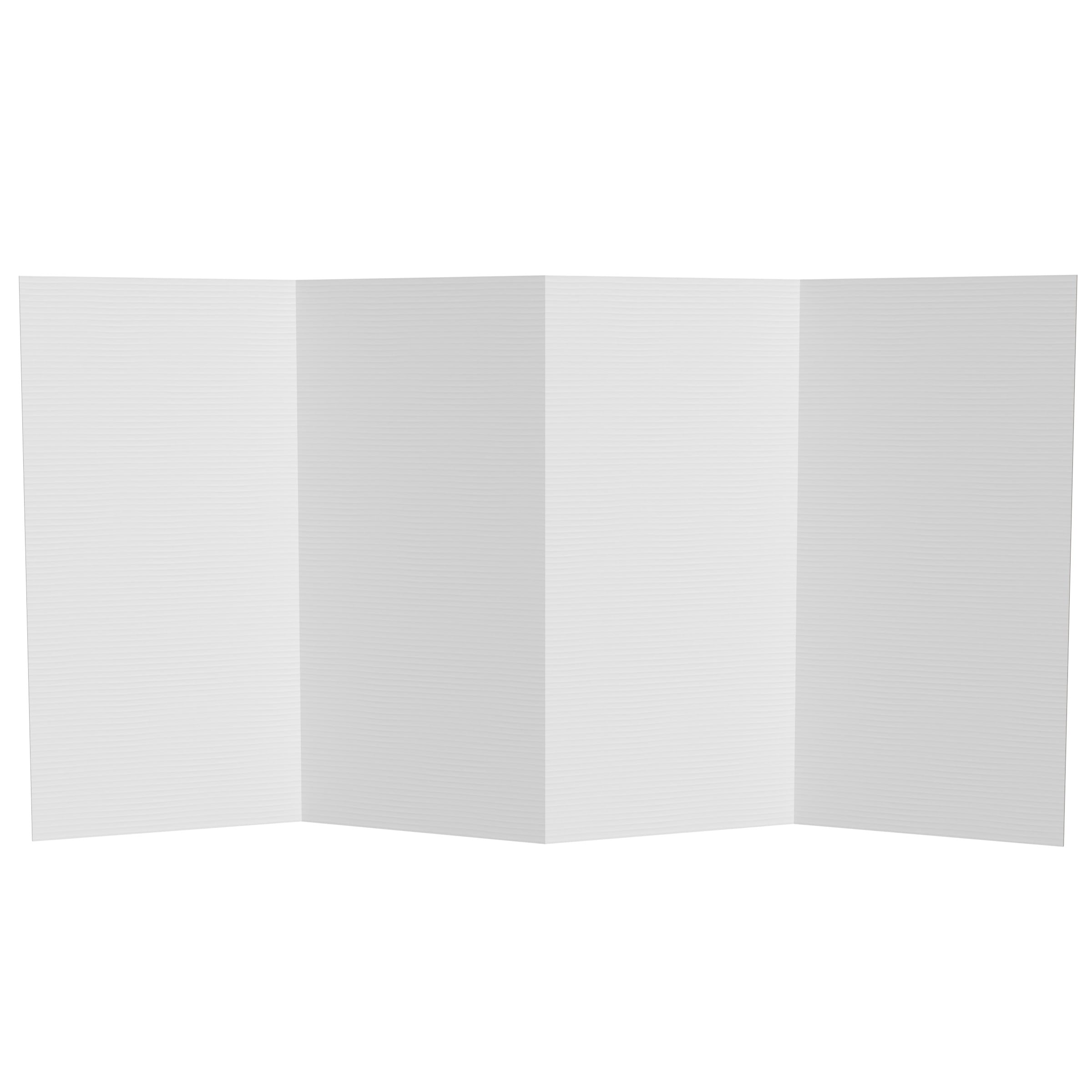 Red Lantern 3 ft. Short White Temporary Cardboard Folding Screen - 4 ...