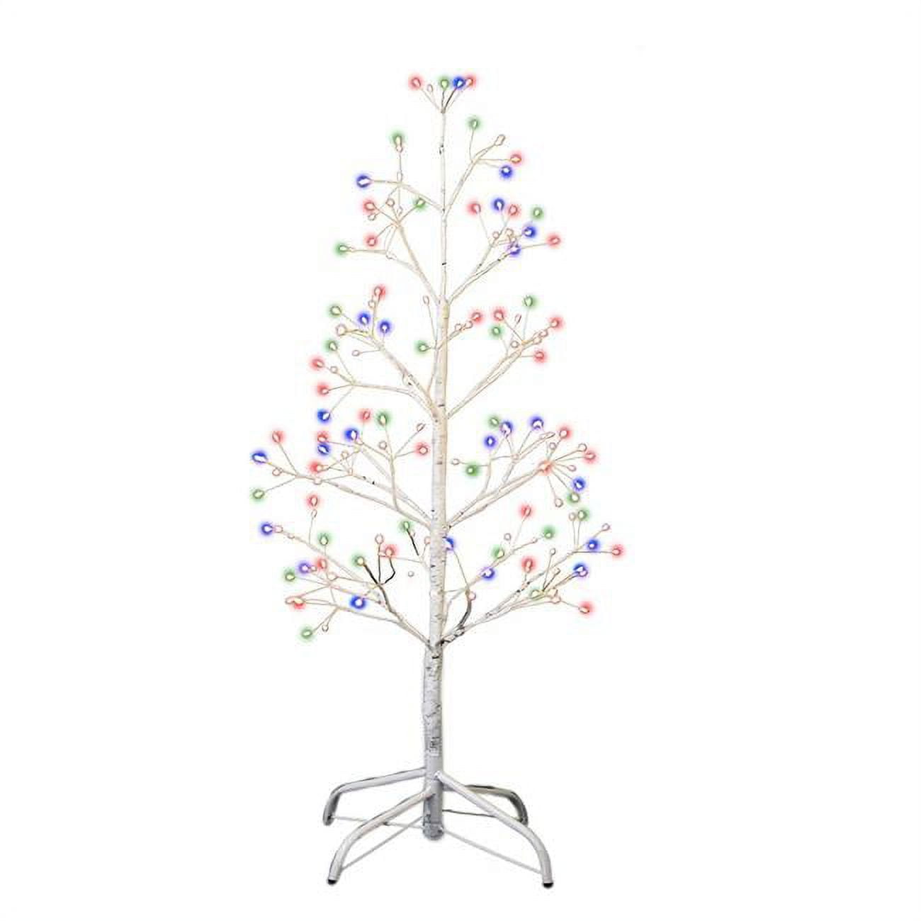 3 ft. White Birch Twig Tree with Multi Color 8-Function Lights ...
