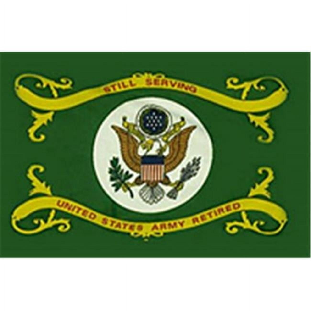 3 ft. X 4 ft. Nyl-Glo U.S. Army Retired Flag - Walmart.com