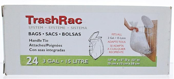 3 gal. Trash Bags Handle Tie 24 pk - Walmart.com