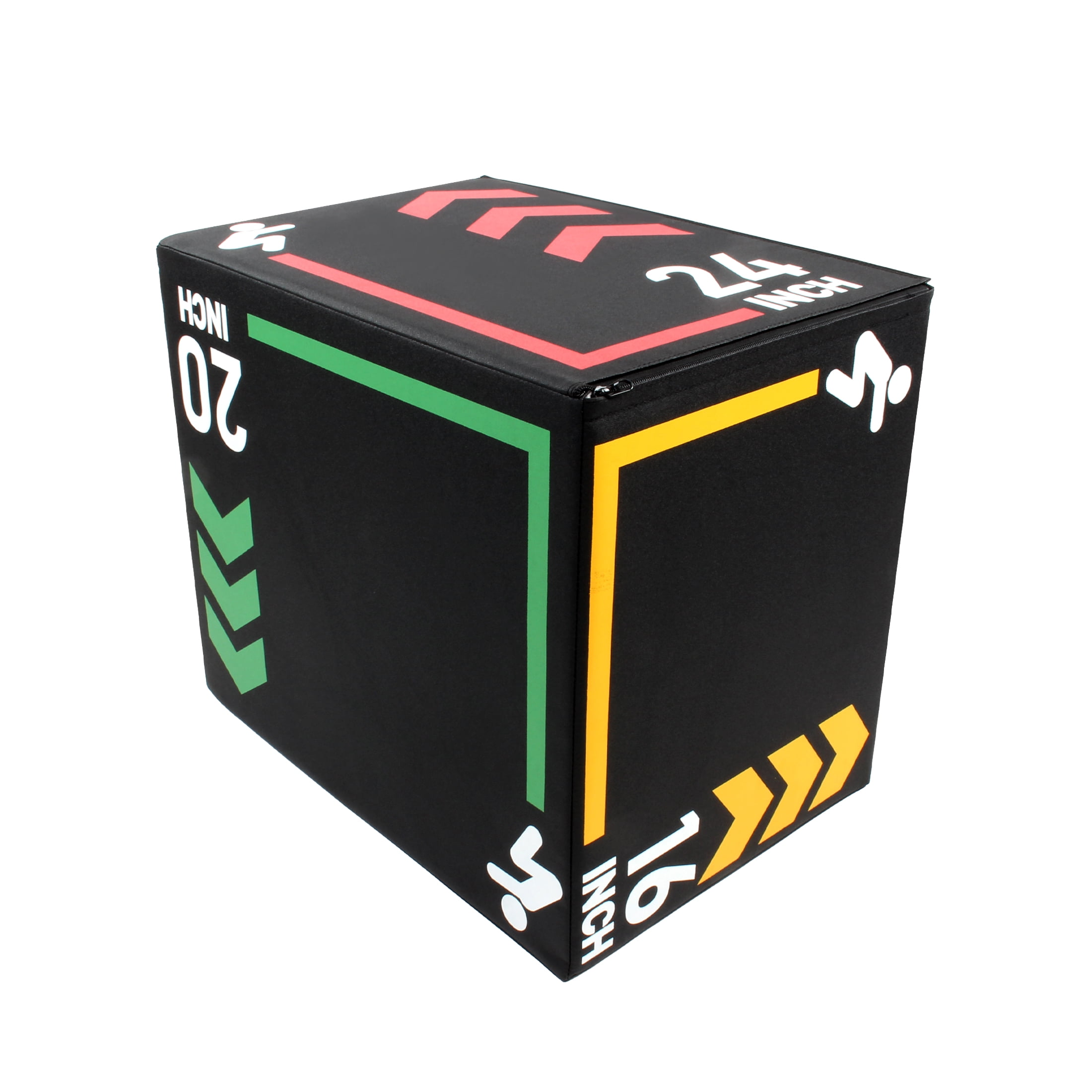 3-in-1 20''x24''x16'' Dense Foam Plyometric Jump Box, Foam for Jumping ...