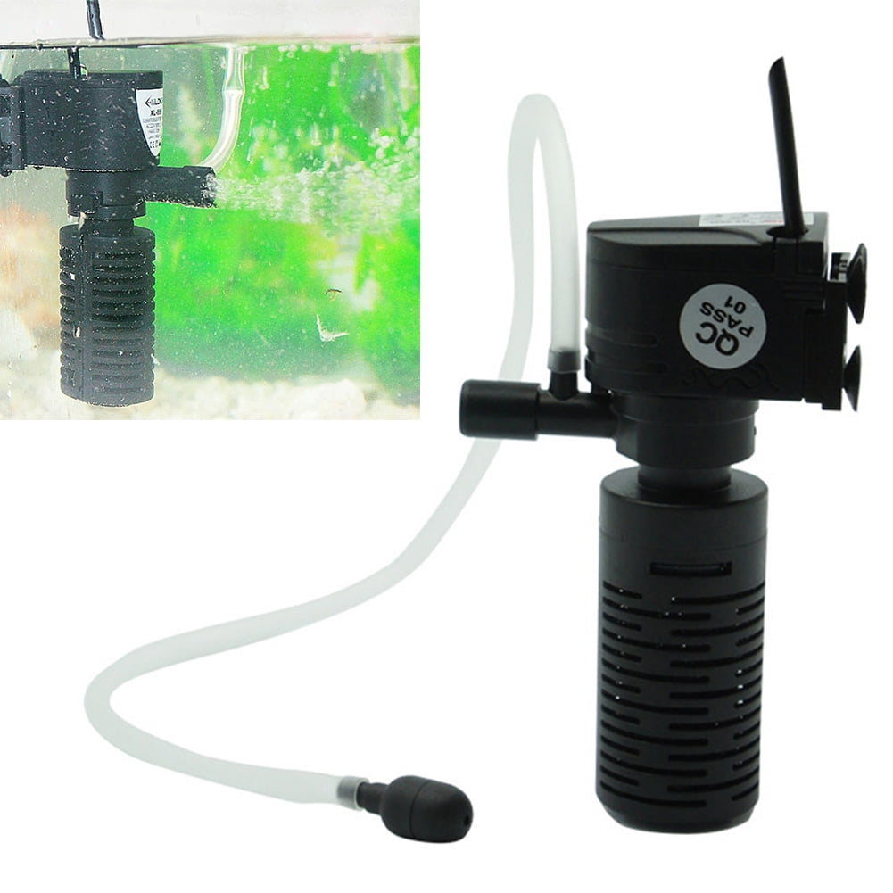 3 in 1 3W Mini Aquarium Fish Tank Filter Water Purifier Submersible ...