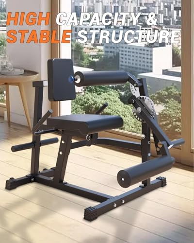 3-in-1 Adjustable Leg Extension & Curl Machine Heavy-Duty Lower Body ...