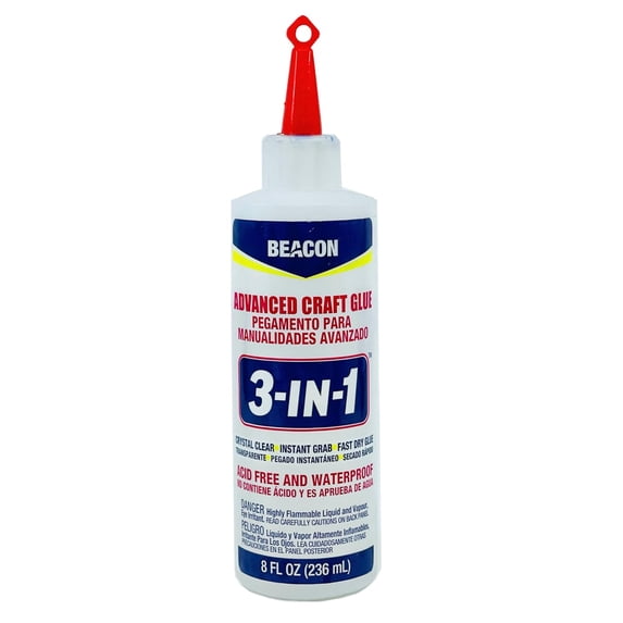 3-in-1 Advanced Craft Glue - Fast-Drying, Crystal Clear Adhesive for ...