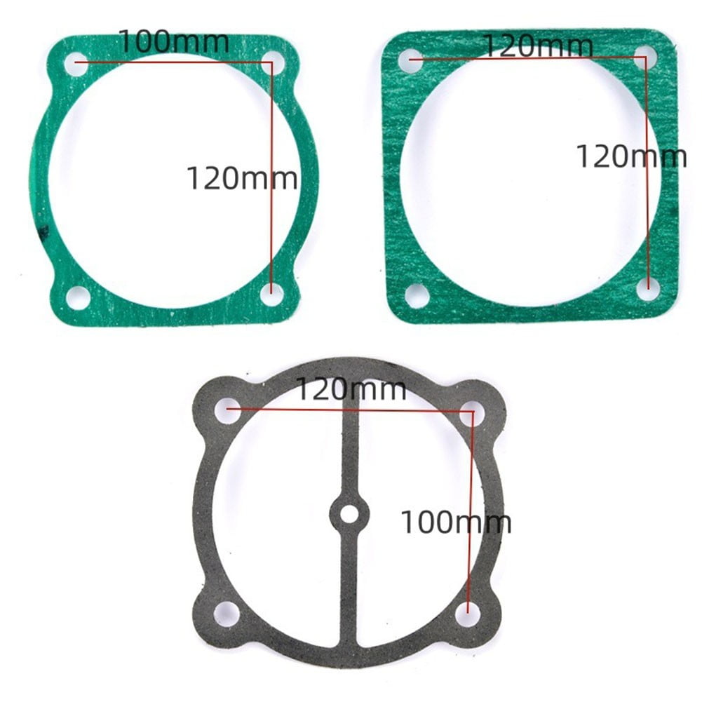3 in 1 Air Compressor Cylinder Head Base Valve Plate Gaskets Washers ...