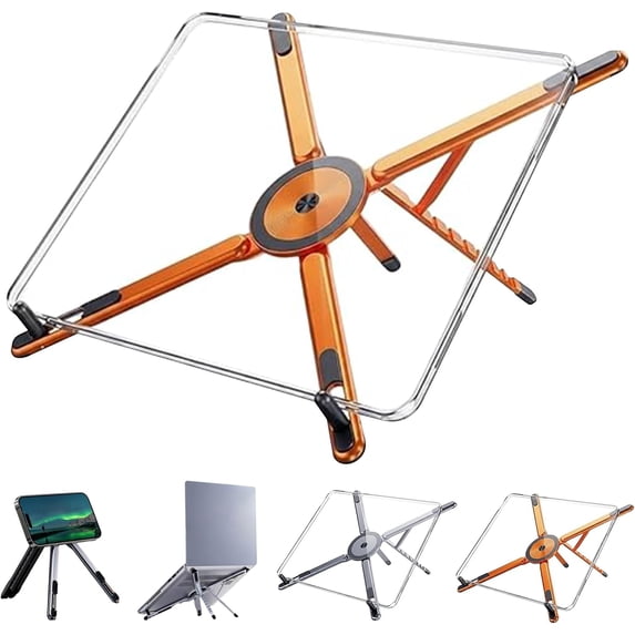 3-in-1 Aluminum Laptop Stand for Desk, 8-Level Height & Angle ...