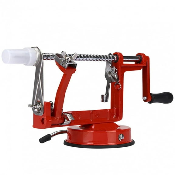 Apple Peeler, Corer, Slicer with Vacuum Base - Stainless Steel Kitchen ...