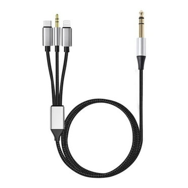 Monoprice Gold Plated 1/4in Male to 3.5mm Female Audio Headphone Stereo ...