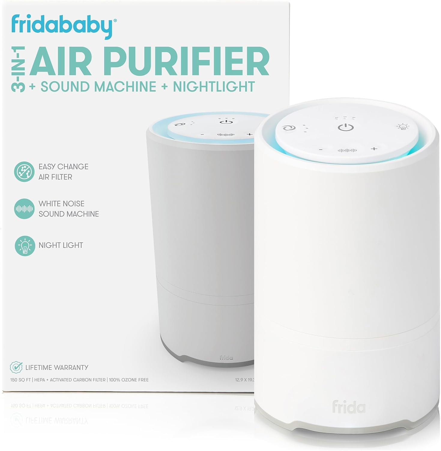 3-in-1 Baby Air Purifier for Allergy Relief, Sound Machine Sleeping ...