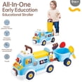 3-in-1 Baby Learning Walker Ride-On Push Car, Musical Activity Center ...