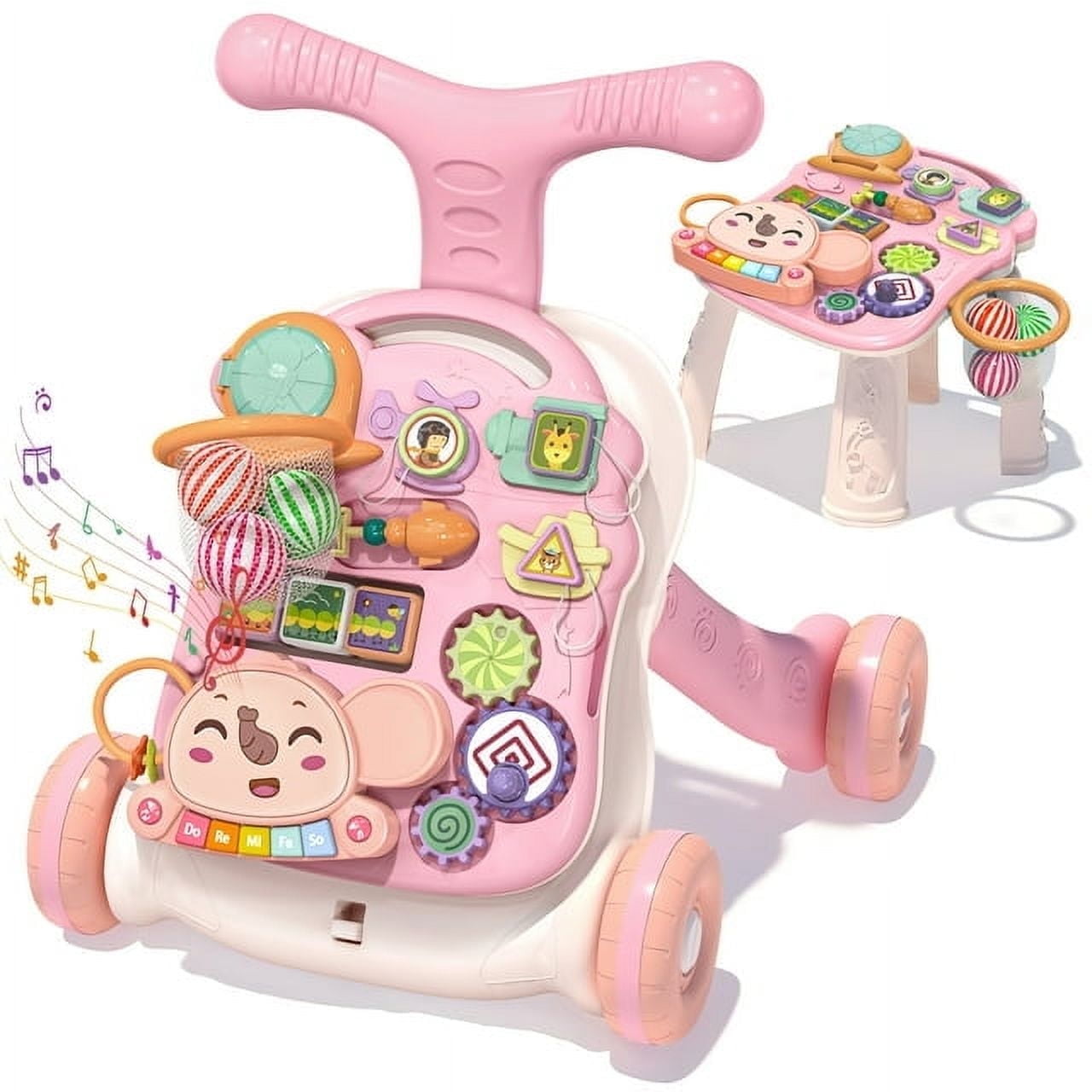 3 in 1 Baby Walker and Activity Center for Baby Girl,Toddler, Learning to Walk, Sit to Stand ...