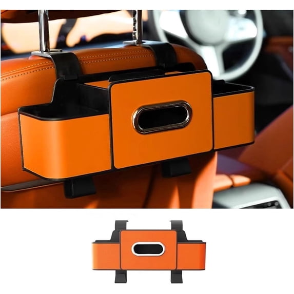 3-in-1 Back Seat Car Organizer, Car Backseat Storage Box with Cup ...