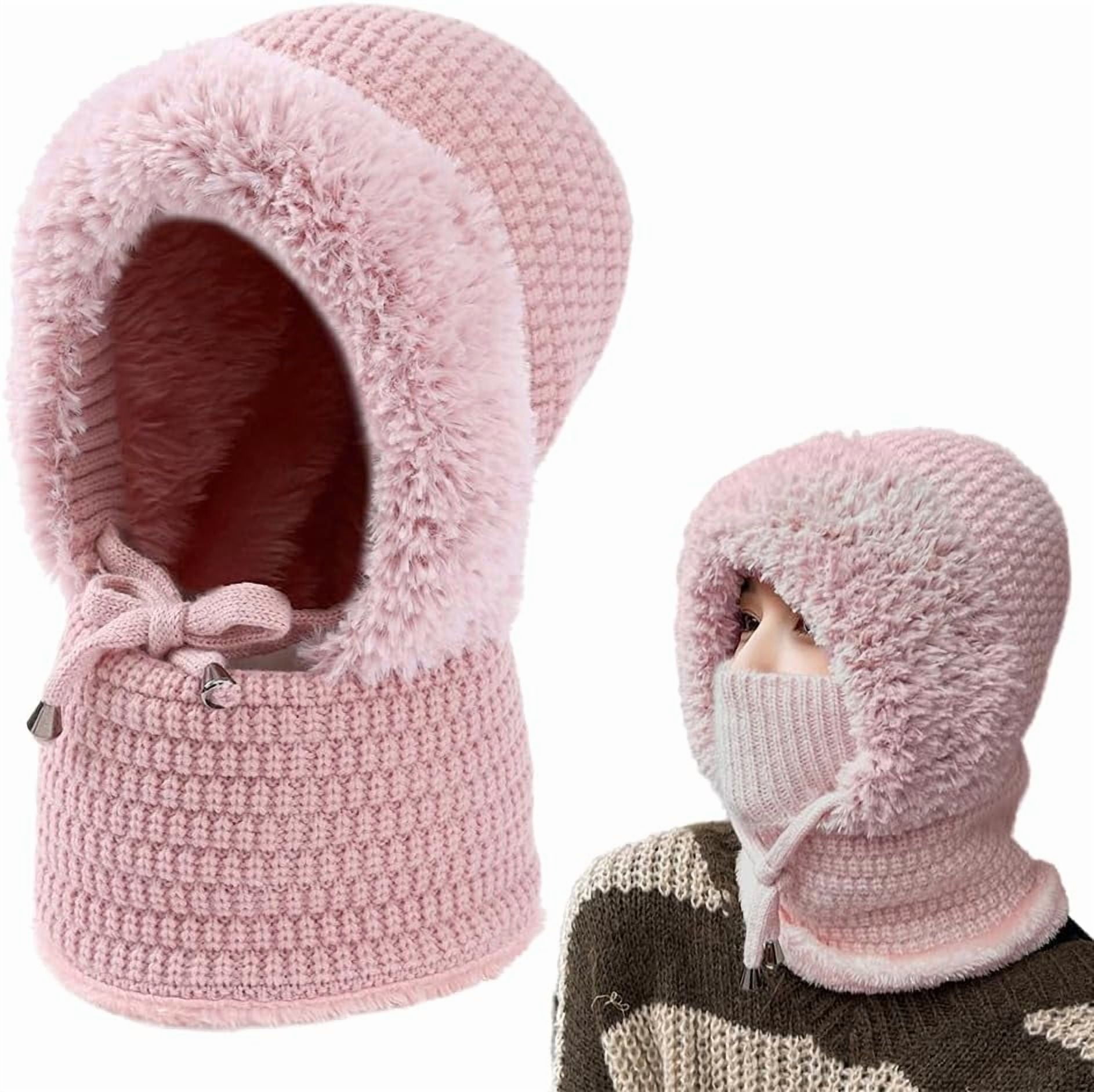 3 in 1 Beanie Hat with Scarf and Mask, 2026 Winter Balaclava Face Mask ...