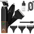 3-in-1 Beard Trimmer Kit for Men - Rechargeable Electric Hair Trimmer ...