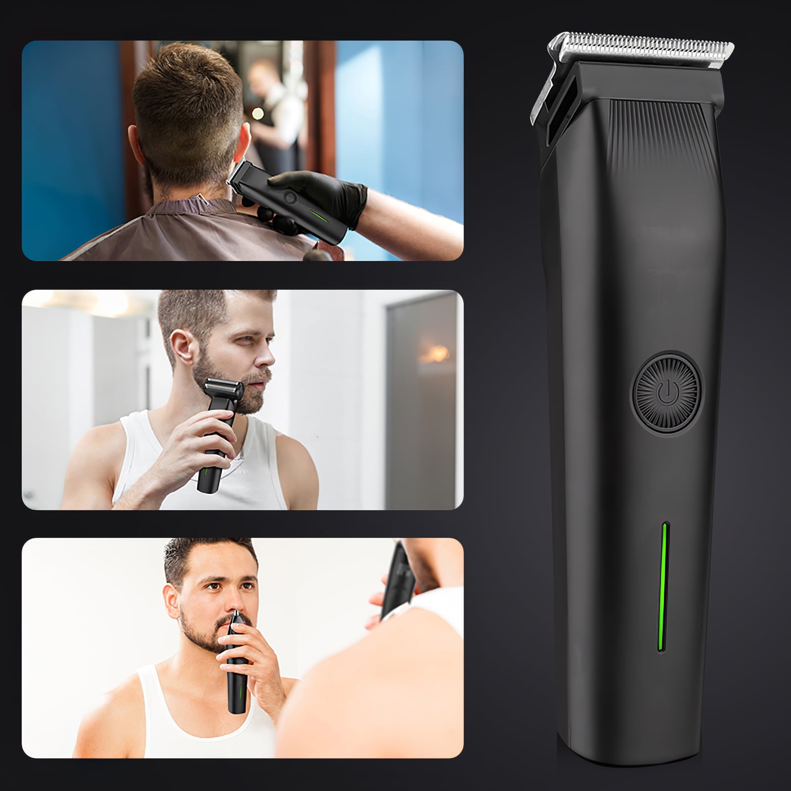 3-in-1 Beard Trimmer for Men, Precision Hair Clippers & Grooming Kit ...