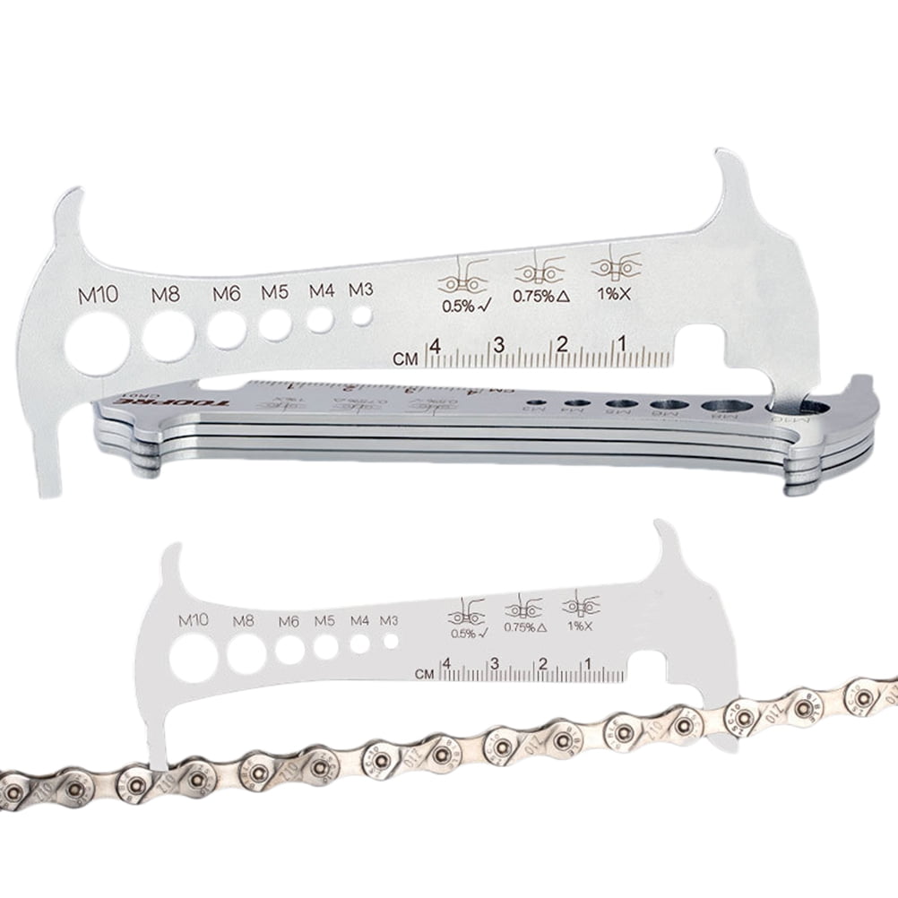 3 in 1 Bike Chain Checker Stainless Steel Wear Indicator Chain Hook ...