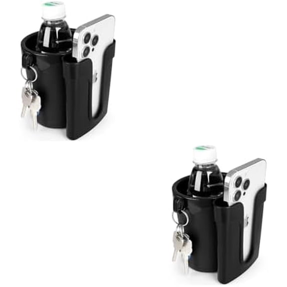 3-in-1 Bike Cup Holder with Cell Phone Keys Holder, Bike Water Bottle ...