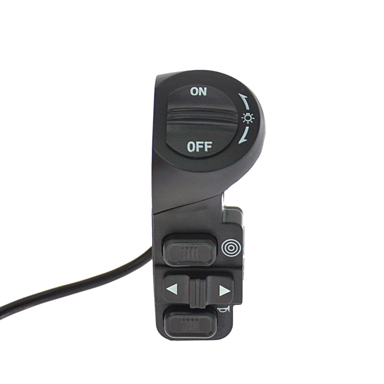 3 in 1 Bike Handlebar Switch, Trumpet Switch, Easy Installation ,Accessory, Headlight Switch ...