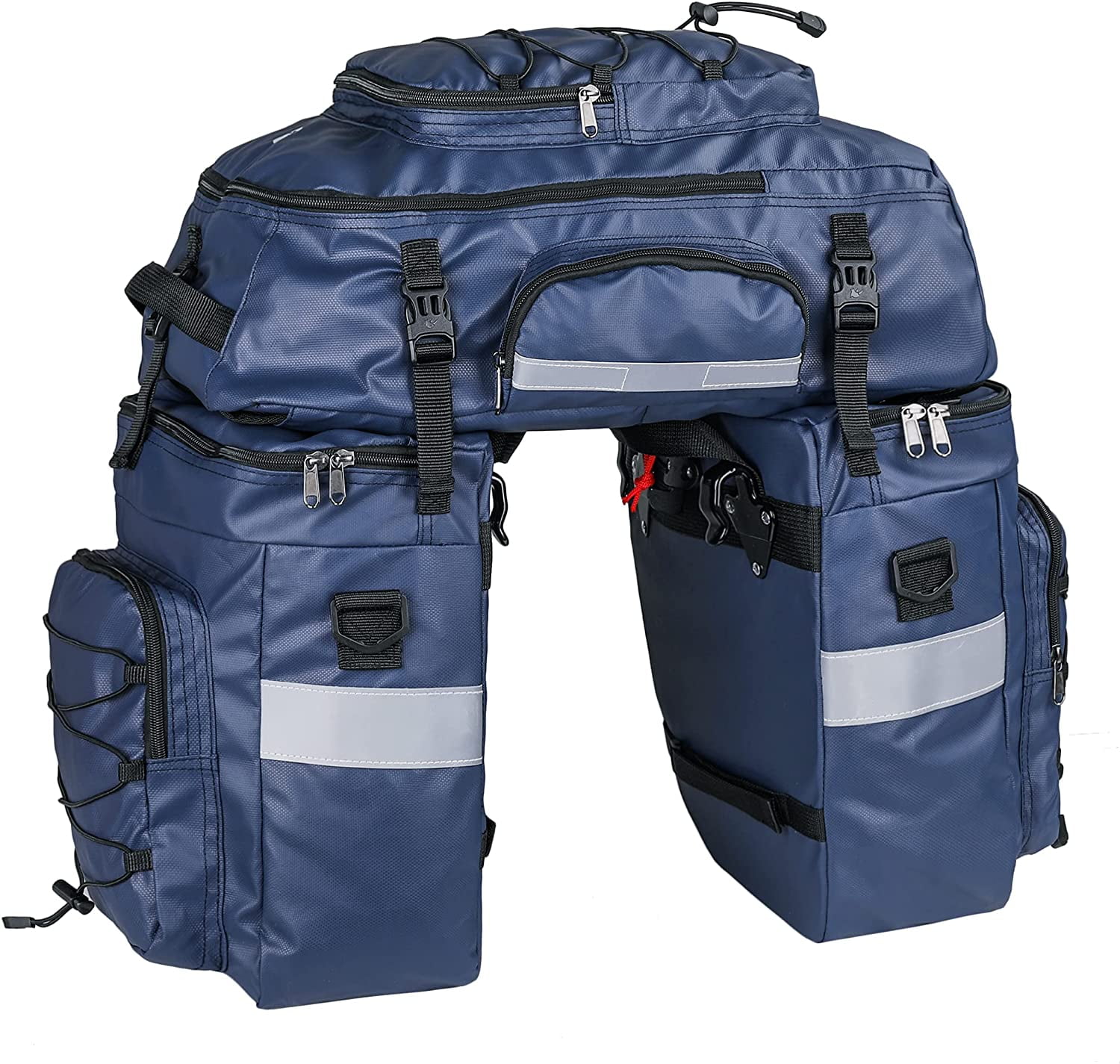 3 in 1 Bike Pannier Bag - Rack Saddle Backpack Rear Seat Shoulder ...