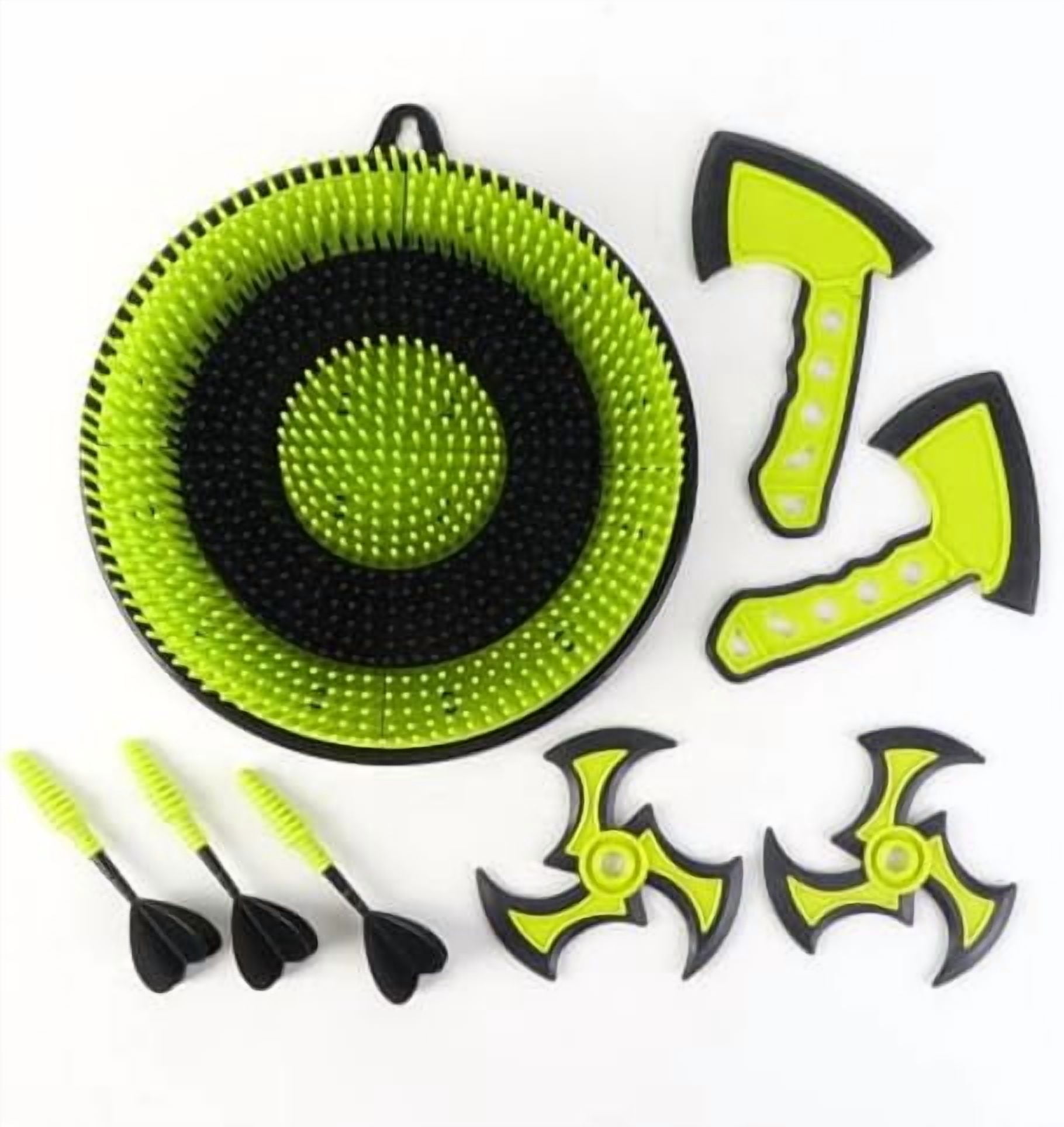 3-in-1 Bristle Target Board Game – Axe Throwing Game for Backyard with ...
