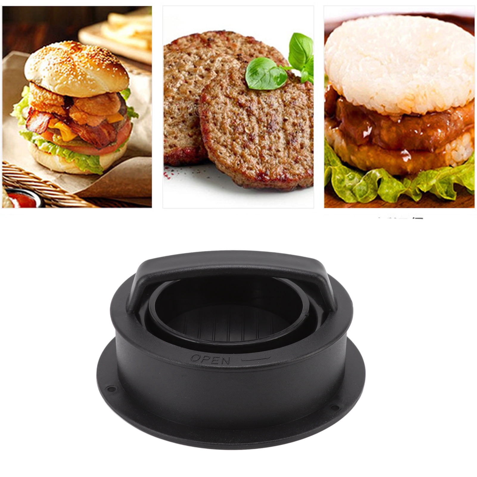 3,in,1 Burger Press Kit: Stuffed Patty Maker For Homemade Burgers, Easy ...