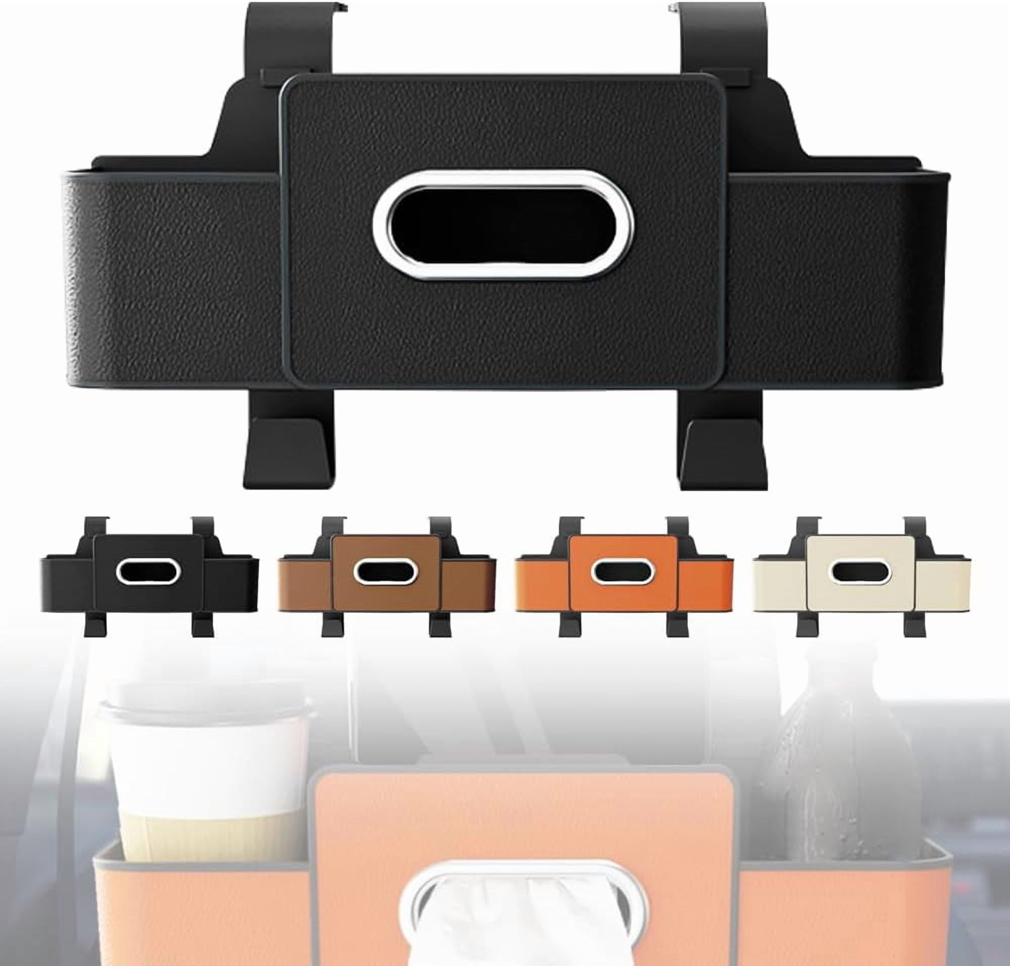 3-in-1 Car Backseat Organizer with Cup Holder, Tissue Box, Trash Bin ...