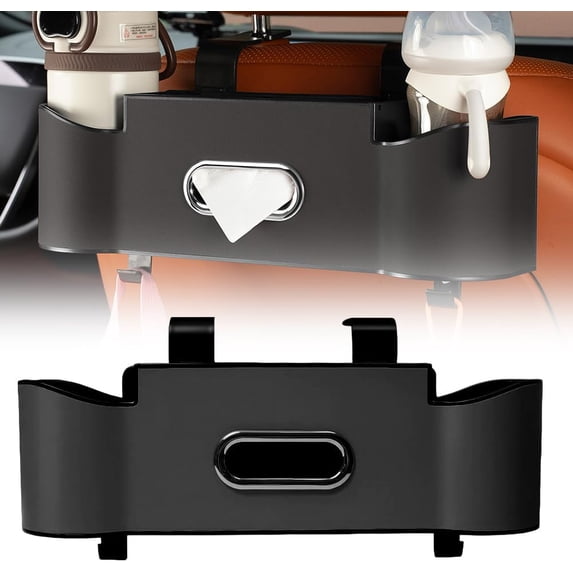3-in-1 Car Backseat Organizer, Upgrade Seat Back Storage Box with Cup ...