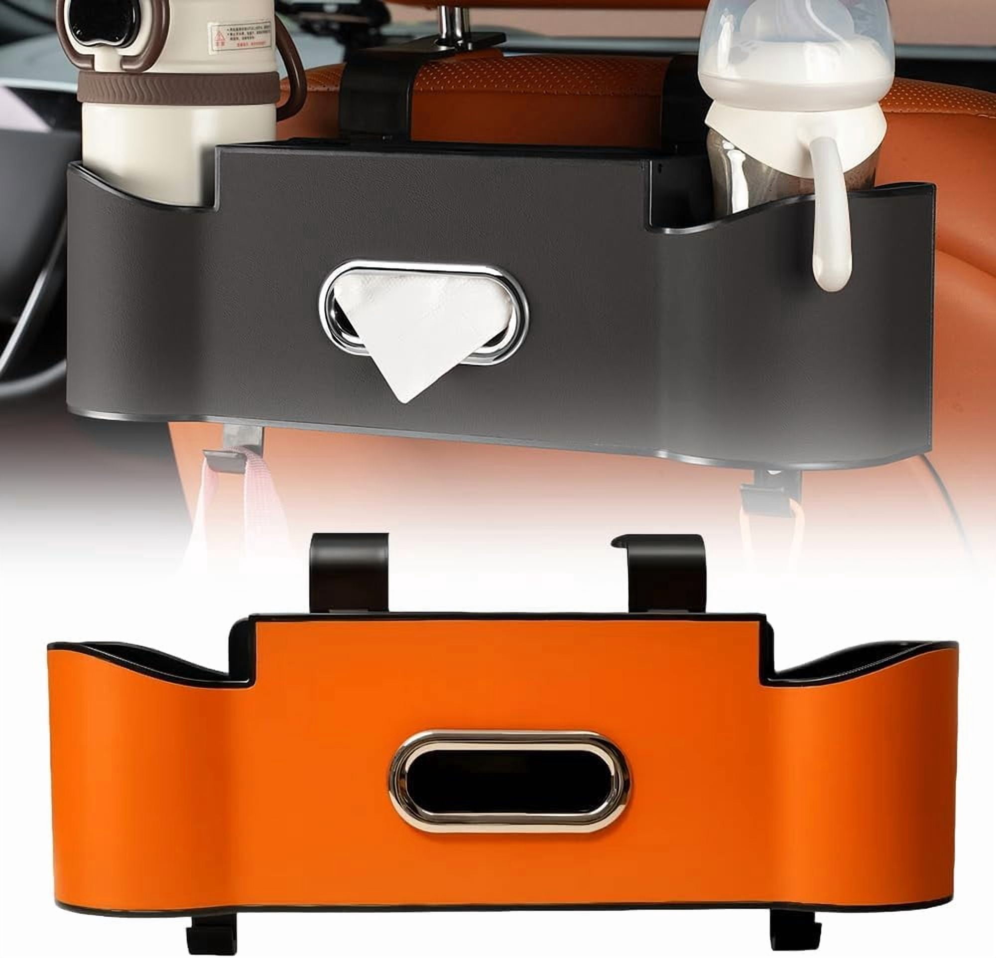 3-in-1 Car Backseat Organizer, Upgrade Seat Back Storage Box with Cup ...
