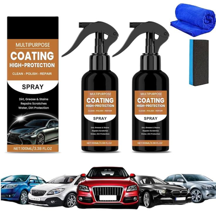 3-in-1 Car Paint Quick Coating Spray, Fast Scratch Remover for Cars, Car Scratch Remover Paste ...