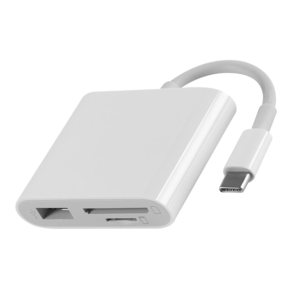 3 in 1 Card Reader - Multipurpose Computer USB Laptop Stand White ...