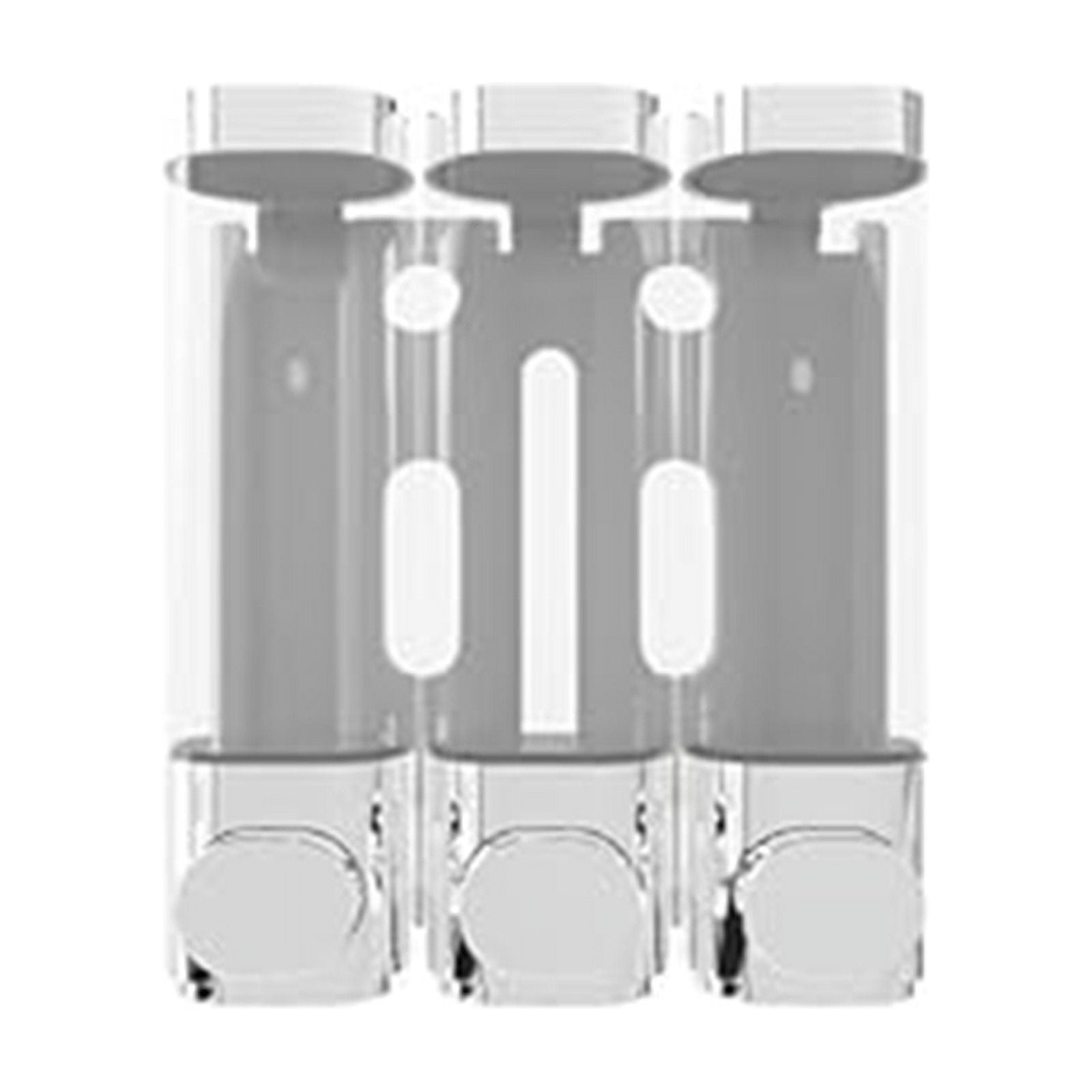 3-in-1 Chamber Wall Mounted Bathroom Shower Pump Dispenser and ...