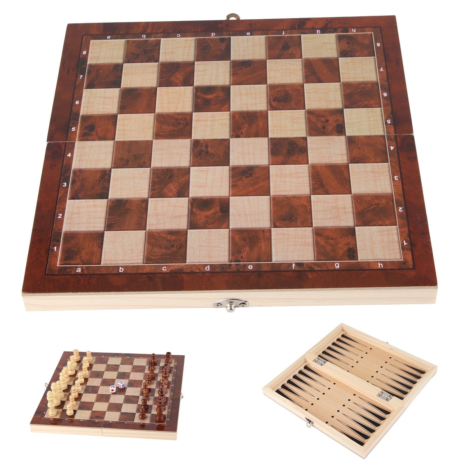 3-in-1 Chess Game Board Play Set,Chess Board Game Set Intellectual ...