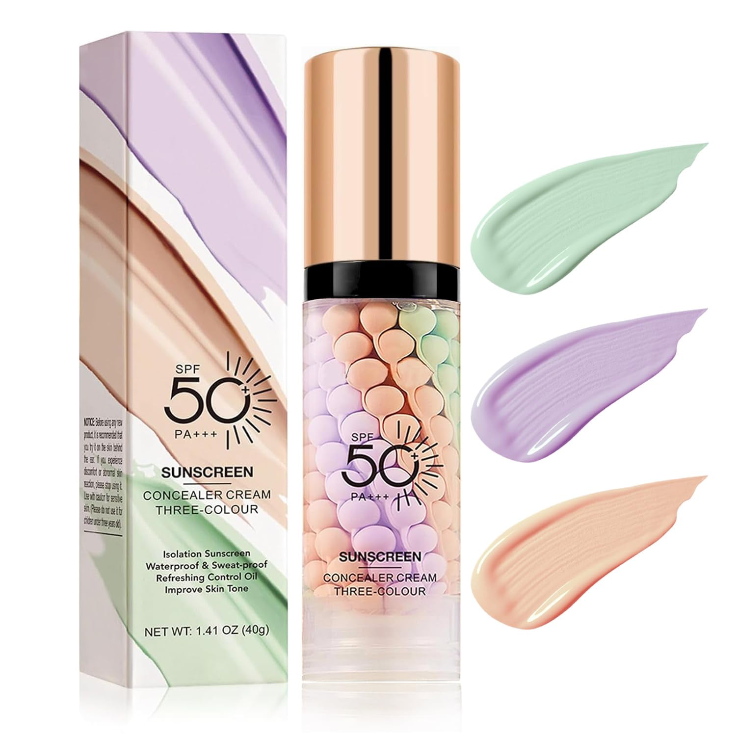 3-in-1 Color Corrector Face Primer | SPF 50 Sunscreen + Hydrating ...